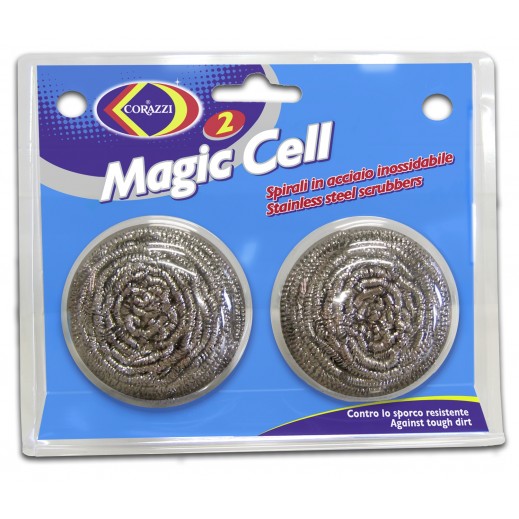 Buy Corazzi Magic Cell Spiral Scourer - 2 Pieces | توصيل Taw9eel.com