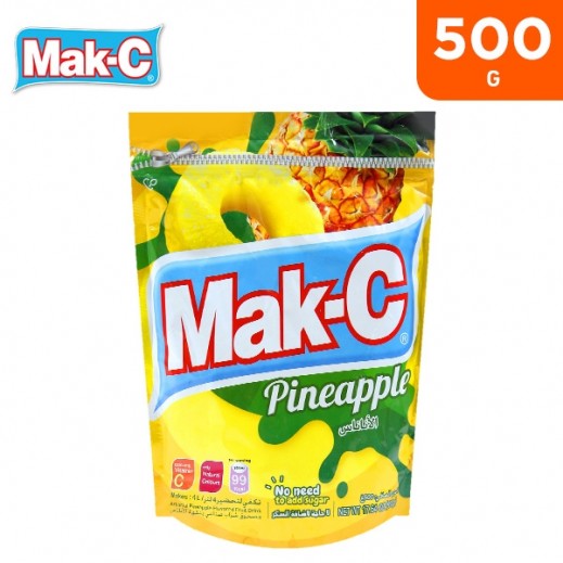 Buy Mak-C Pineapple Powder Juice Pouch 500 g | توصيل Taw9eel.com