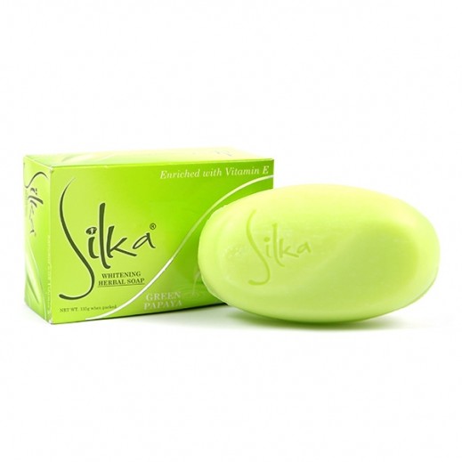 Buy Silka Whitening Herbal Green Papaya Soap 135 g | توصيل Taw9eel.com