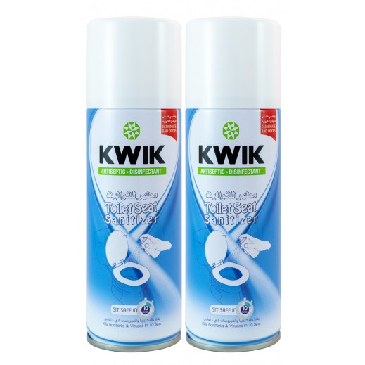 Buy Kwik Toilet Sanitizer 2 x 200 ml | توصيل Taw9eel.com