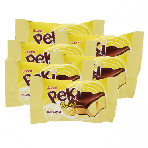 Buy Ulker Peki 8 Banana Cake 40 g (6 Pieces) | توصيل Taw9eel.com