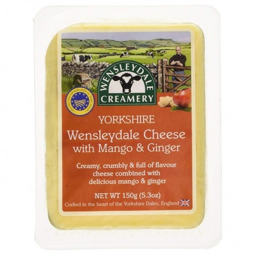 Buy Wensleydale Creamery Cheese w/ Mango & Ginger 150 g | توصيل Taw9eel.com