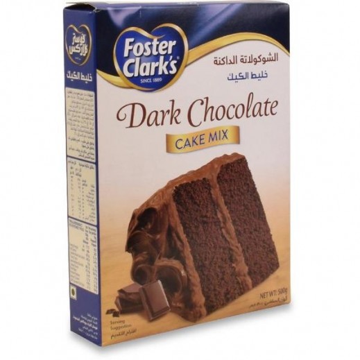 Buy Foster Clarks Dark Chocolate Cake Mix 500 g | توصيل Taw9eel.com