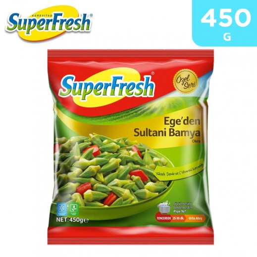 Buy SuperFresh Frozen Sultani Bamya Okra 450 g | توصيل Taw9eel.com
