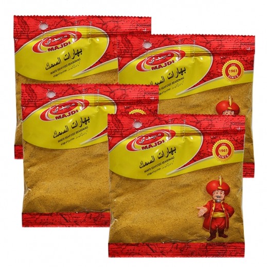 Buy Majdi Sea Food Spices 4 x 80 g | توصيل Taw9eel.com