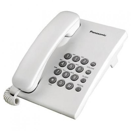 Buy Panasonic Corded Phone KX-TS500MXW | توصيل Taw9eel.com
