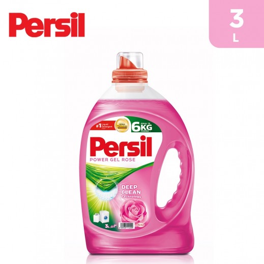Buy Persil Deep Clean Rose Laundry Power Gel 3 L | توصيل Taw9eel.com