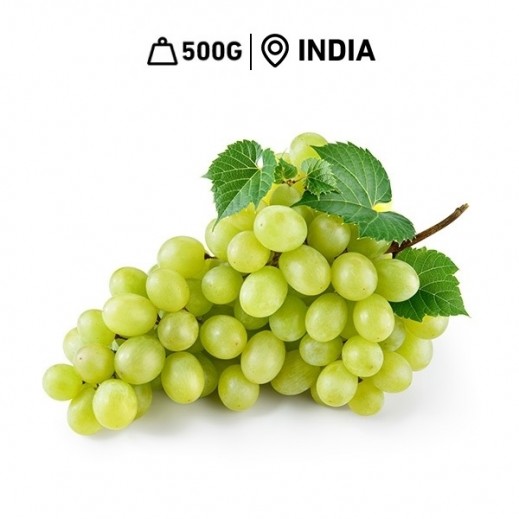 Buy Fresh Indian White Grapes (500 g Approx) | توصيل Taw9eel.com