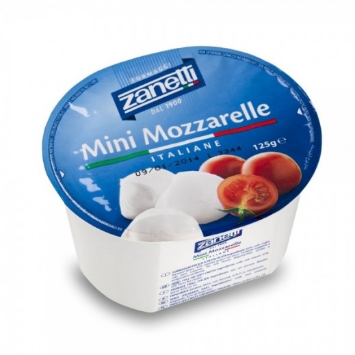 Buy Zanetti Mini Mozzarella Cheese 125 g | توصيل Taw9eel.com