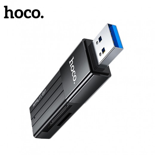Hoco HB20 Mindful 2-in-1Card Reader - Black | توصيل Taw9eel.com