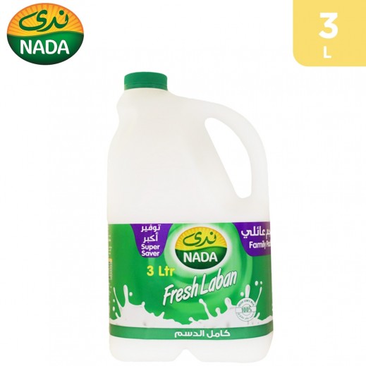 Buy Nada Full Cream Fresh Laban - 3 L | توصيل Taw9eel.com