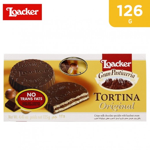 Buy Loacker Tortina Original Chocolate Biscuit 126 g | توصيل Taw9eel.com