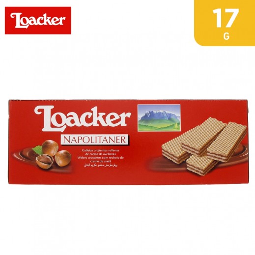 Buy Loacker Snack Napolitaner Hazelnut Cream Wafer 17 g | توصيل Taw9eel.com