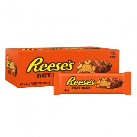 Buy Reese's Chocolate Peanut Butter Nut Bar 47 g | توصيل Taw9eel.com