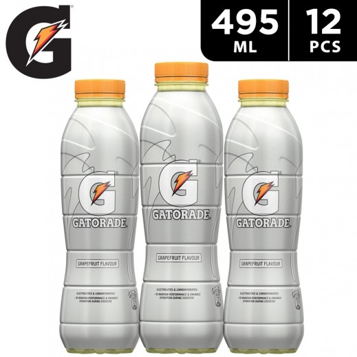 Buy Gatorade Grape Fruit Flavor 12 x 495 ml | توصيل Taw9eel.com