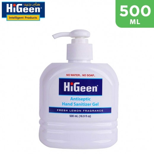 Buy Higeen Fresh Lemon Fragrance Hand Sanitizer 500 ml | توصيل Taw9eel.com