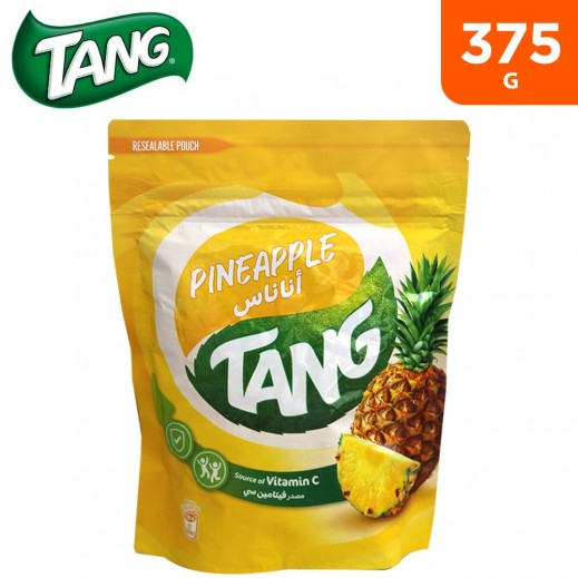 Buy Tang Pineapple Powder Mix Drink Pouch 375 g | توصيل Taw9eel.com