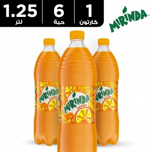 اشتري ميريندا – شراب البرتقال 6 × 1.25 لتر | توصيل Taw9eel.com