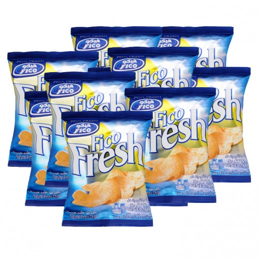 اشتري فيكو فريش - رقائق بطاطا بطعم الملح والخل 80 × 27 جم | توصيل ...